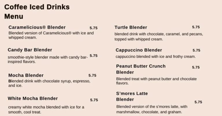 Scooters Menu Prices (UP-TO-DATE) 2025