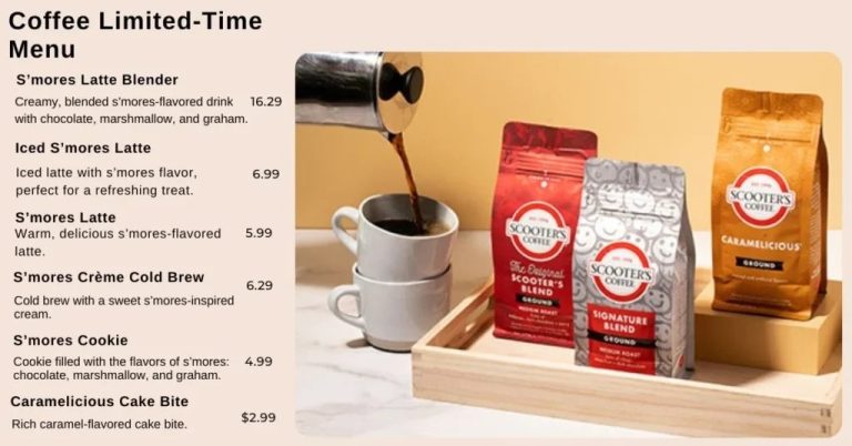 Scooters Menu Prices (UP-TO-DATE) 2025